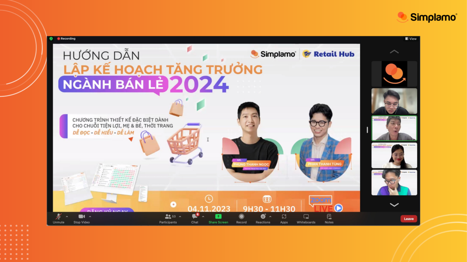 Webinar "Hướng dẫn lập kế hoạch tăng trưởng ngành bán lẻ 2024" cùng Simplamo và đối tác Retail ...